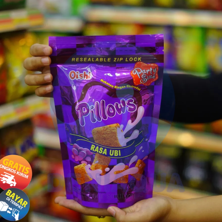Oishi snack pillows ubi ungu 100 gr | Lazada Indonesia