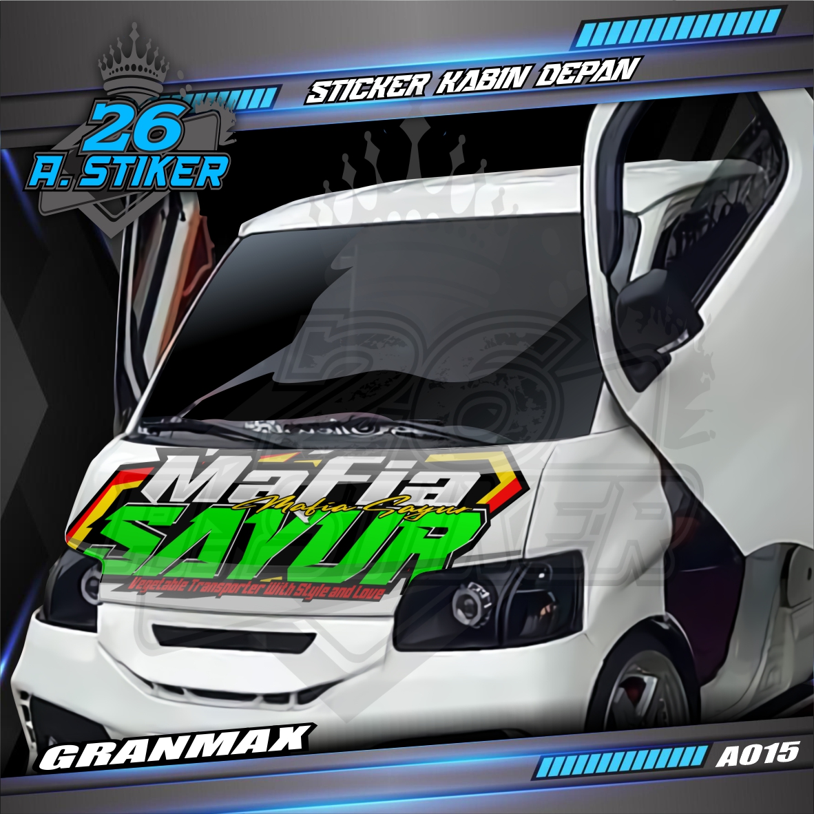 Stiker Decal Kabin Depan MAFIA SAYUR All Pick Up Pick Up L300, FUTURA ...