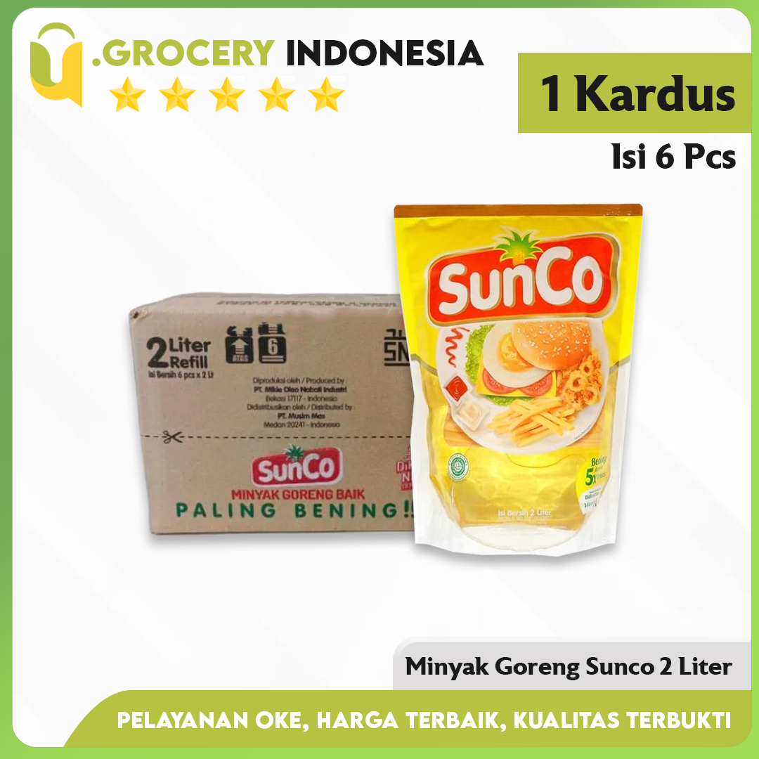 Minyak Goreng Sunco 2 liter - 1 kardus isi 6Pcs | Lazada Indonesia