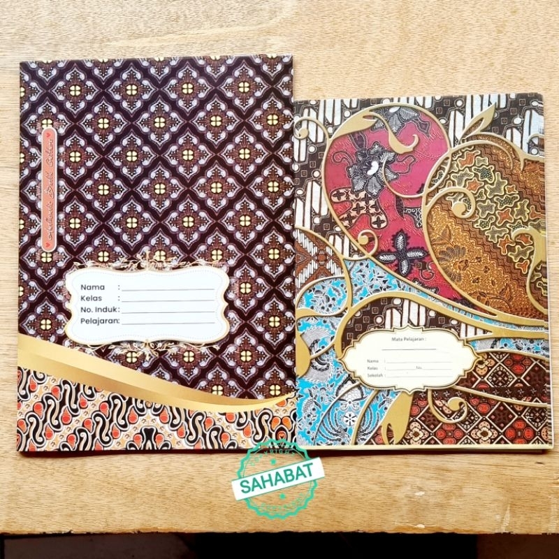 SAMPUL BUKU BATIK UKURAN KUARTO DAN BOXY ISI 20 LEMBAR BAHAN HALUS DAN ...