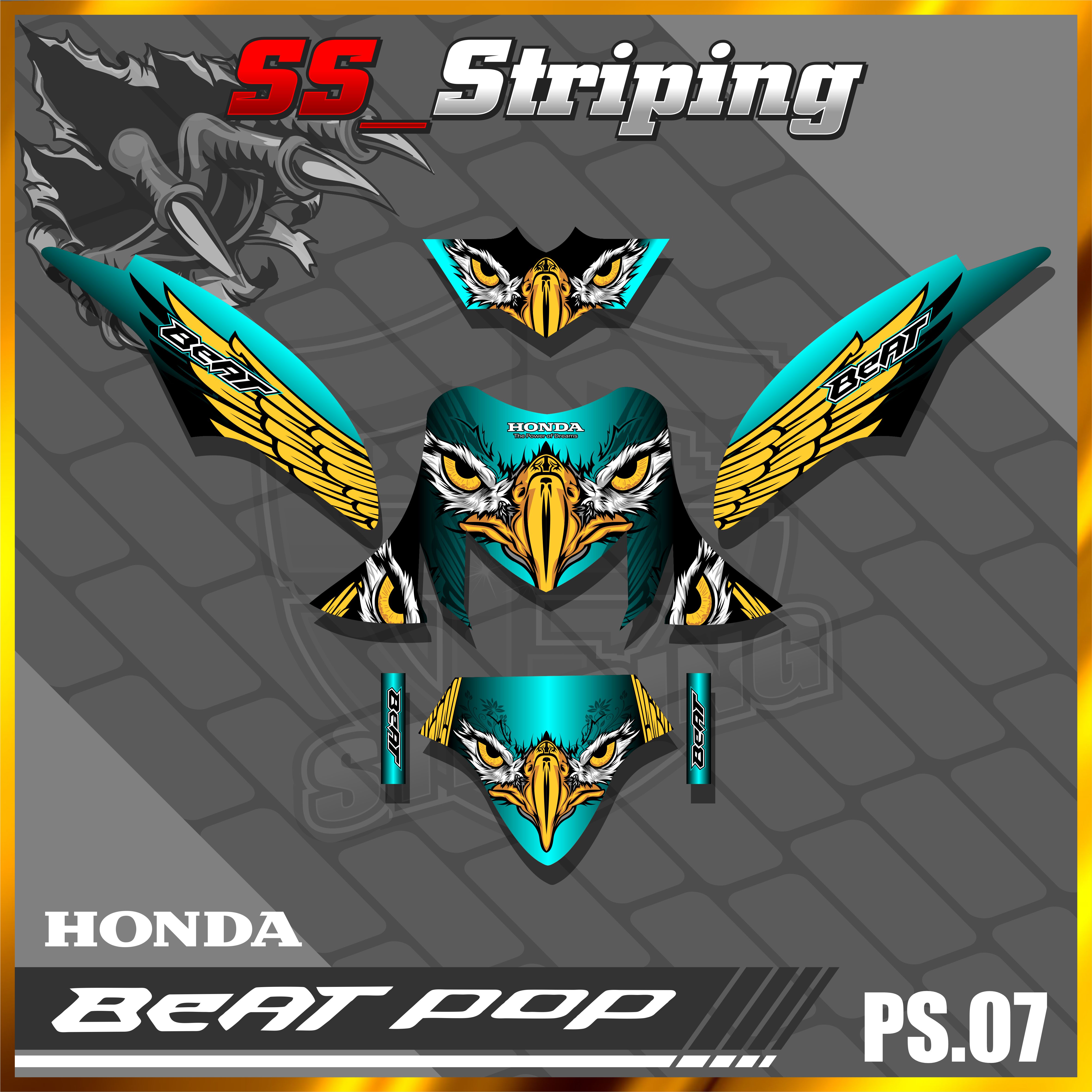 Decal Sticker Full Body BEAT POP - Stiker Full Body BEAT POP. PS.007 ...