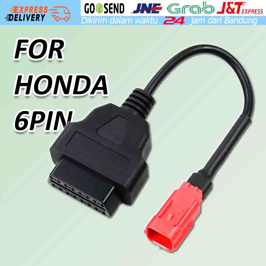 Obd2 Honda Kabel Adapter OBD2 Ke 6 Pin Kabel Fault Scanner Diagnosa ...
