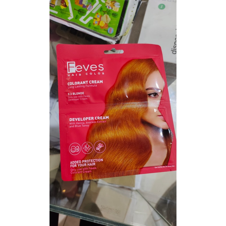 Feves Hair Color (Semir rambut) kemasan Sachet 30ml | Lazada Indonesia