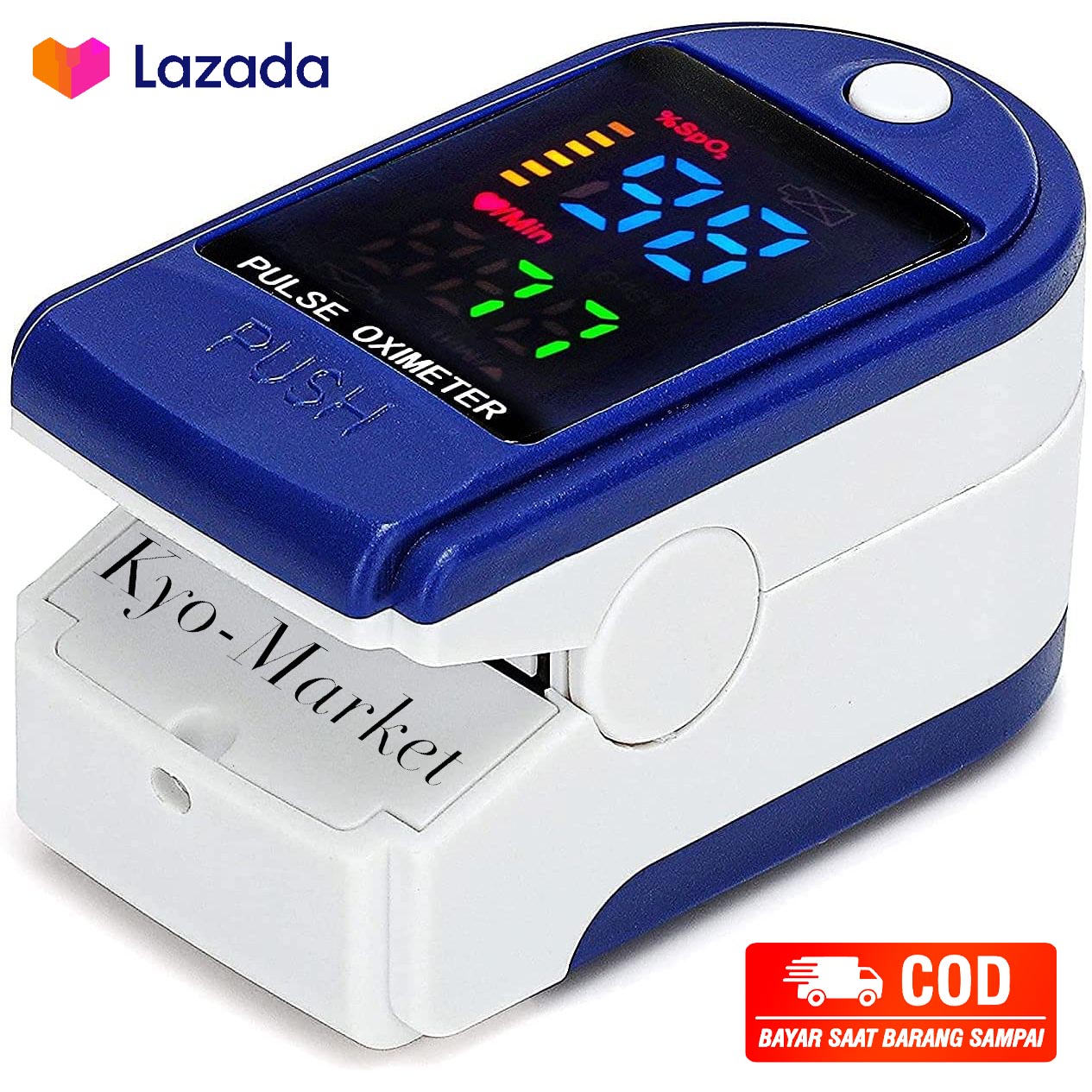 (BISA COD) Pulse oximeter LK87 denyut nadi pemasangan ujung jari ...