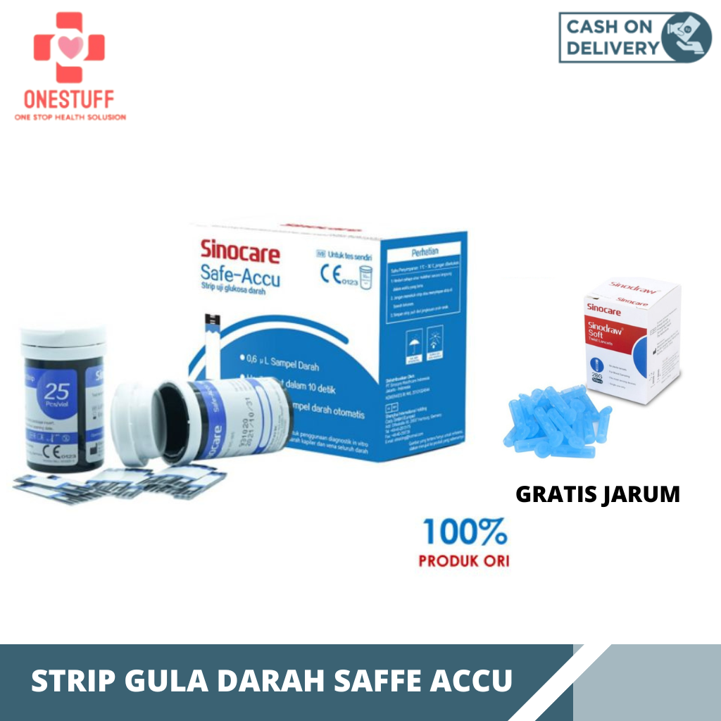 SINOCARE Alat Cek Gula Glucose Darah Diabetes Sinocare Lengkap Safe ...