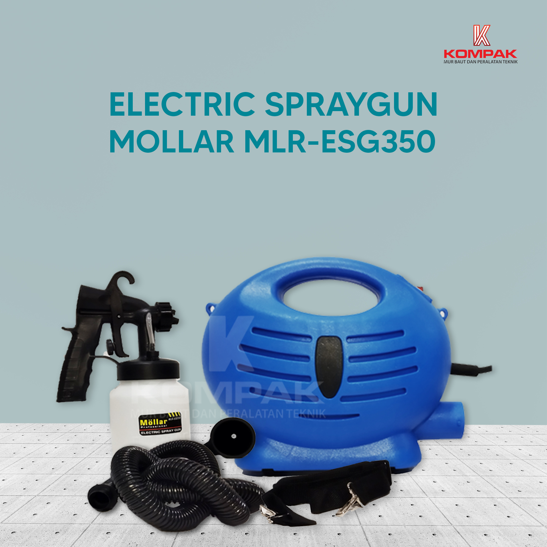 SPRAY GUN MOLLAR / ALAT SEMPROT CAT LISTRIK MOLLAR ESG 350 | Lazada ...