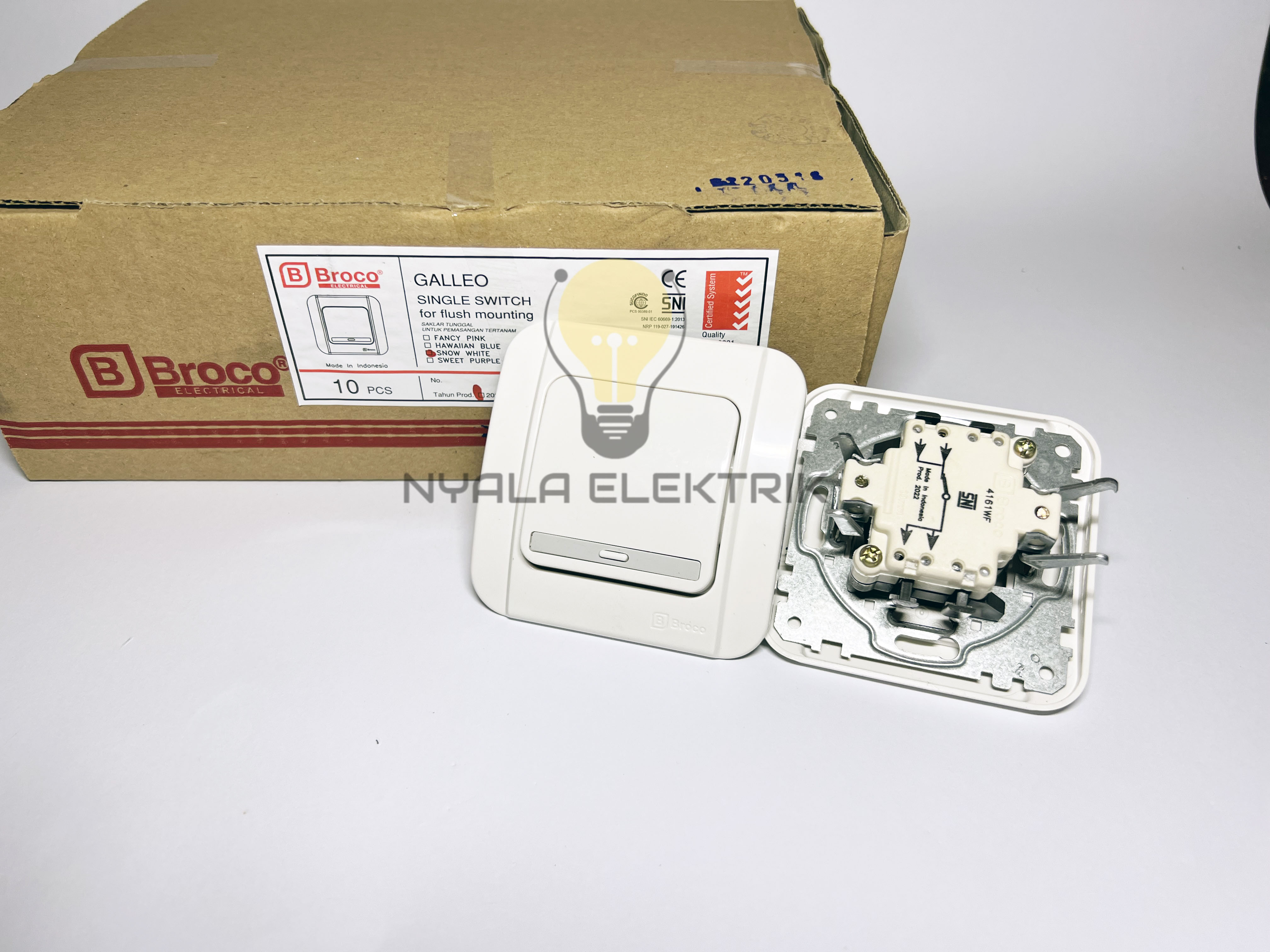 (PROMO!!) BROCO GALLEO Saklar Engkel / Saklar Seri / Stop Kontak Tanam ...