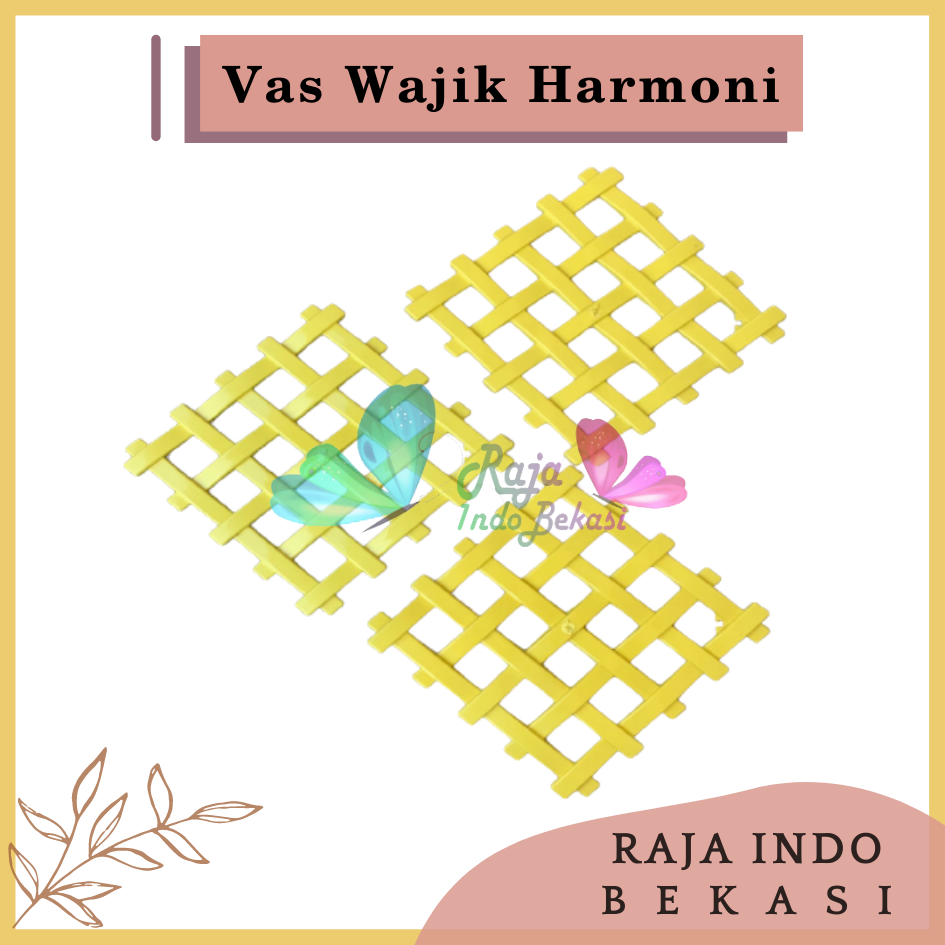 Pagar Wajik Harmoni Kuning Ornamen Bunga Vas Wajik Pagar, Jaring ...