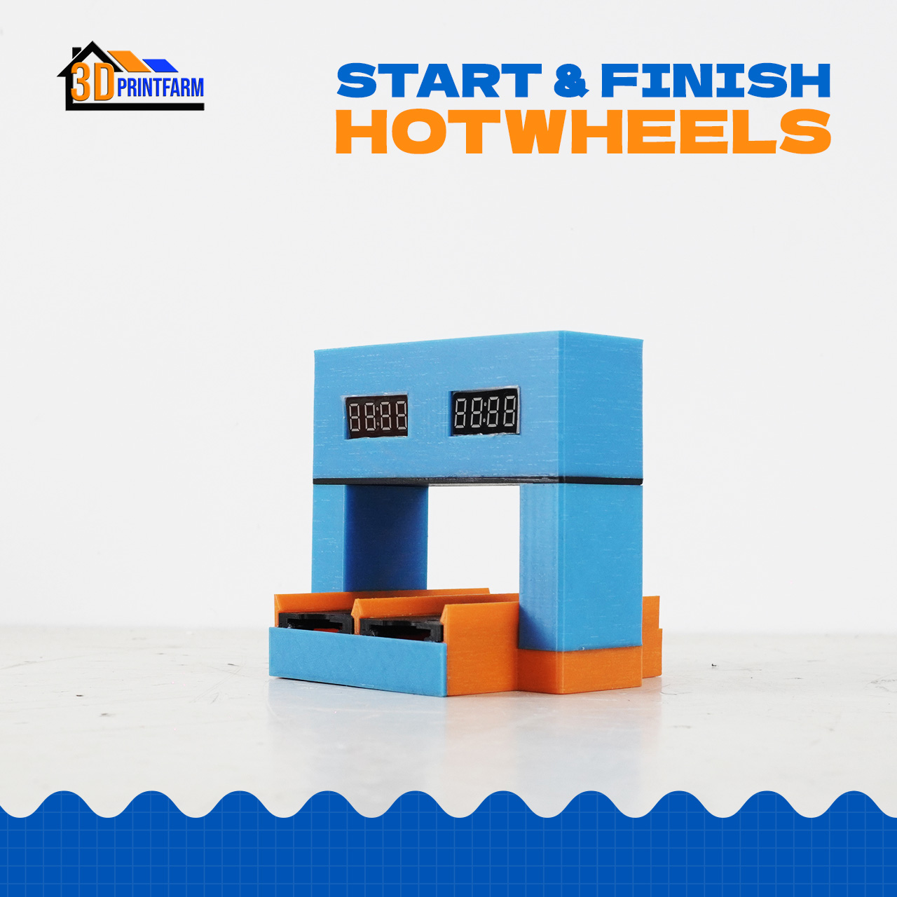 Digital Finish Gate Hotwheels Diecast Track 3D Printed | Lazada Indonesia