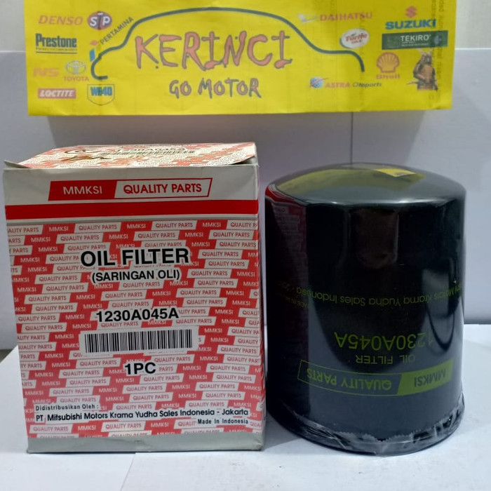 FILTER OLI ORI MITSUBISHI 1230A045A L-300 DIESEL - STRADA -L200 TRITON ...