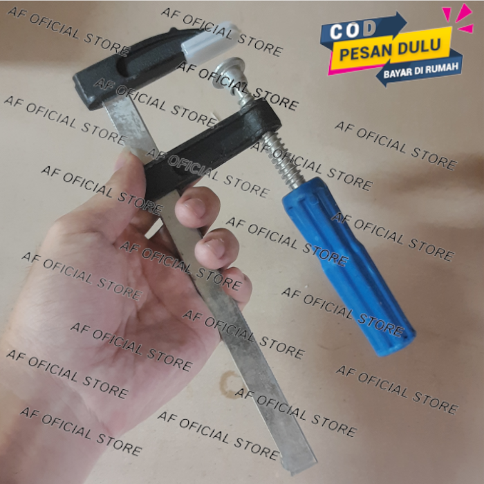 Klem F Kayu Penjepit Kayu Tukang 50 x 150mm Clamp F Catok Pegangan ...