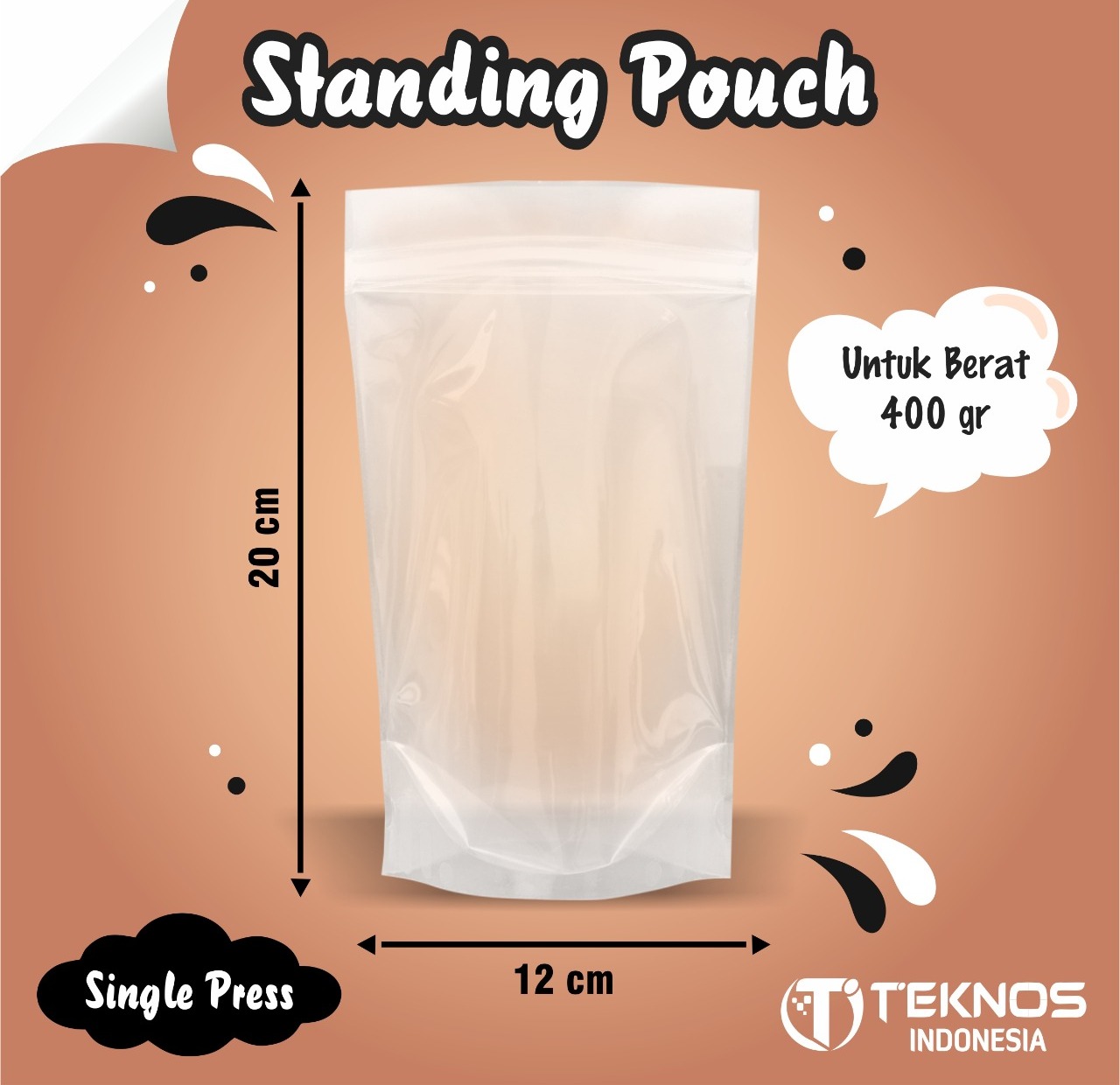 STANDING POUCH 12X20 TRANSPARAN SINGLE SEAL SUPER [50 PCS] | Lazada ...
