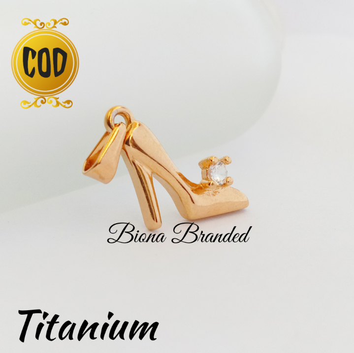 Terbaru dan terlaris Liontin Titanium High heels Cantik Dan Elegan Anti ...