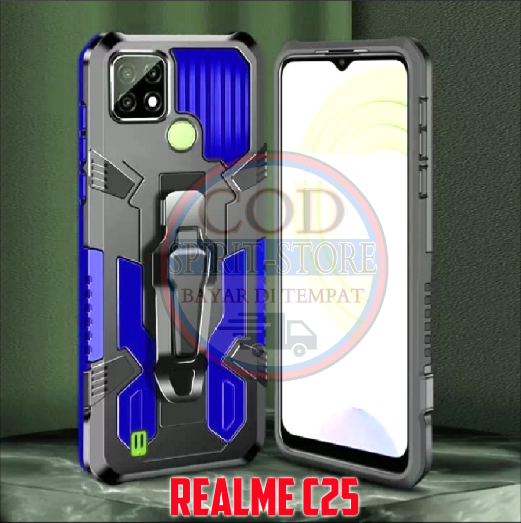 CASE HP KICKSTANDING CLIP FOR REALME C25 CASING HP ROBOT CASE ARMOR ...