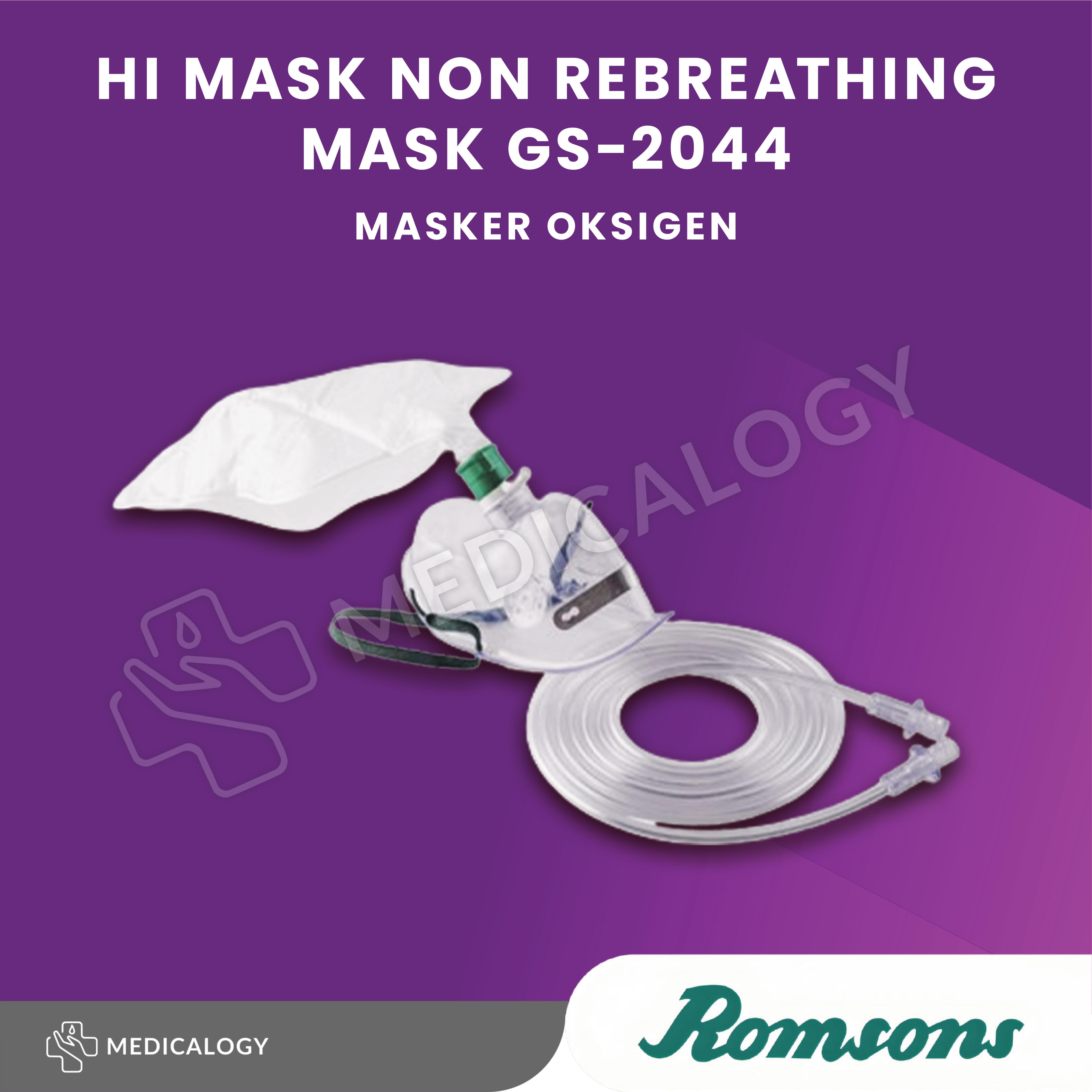 Hi Mask Non Rebreathing Mask GS-2044 Romsons | Lazada Indonesia