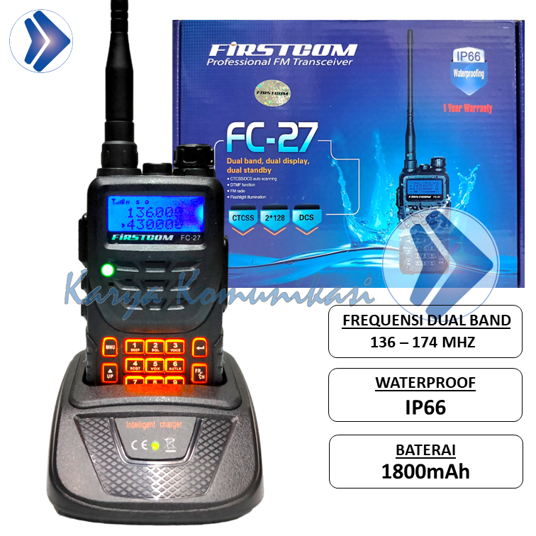 HT Firstcom FC 27/ht firstcom FC 27/HT dualband waterproof | Lazada Indonesia