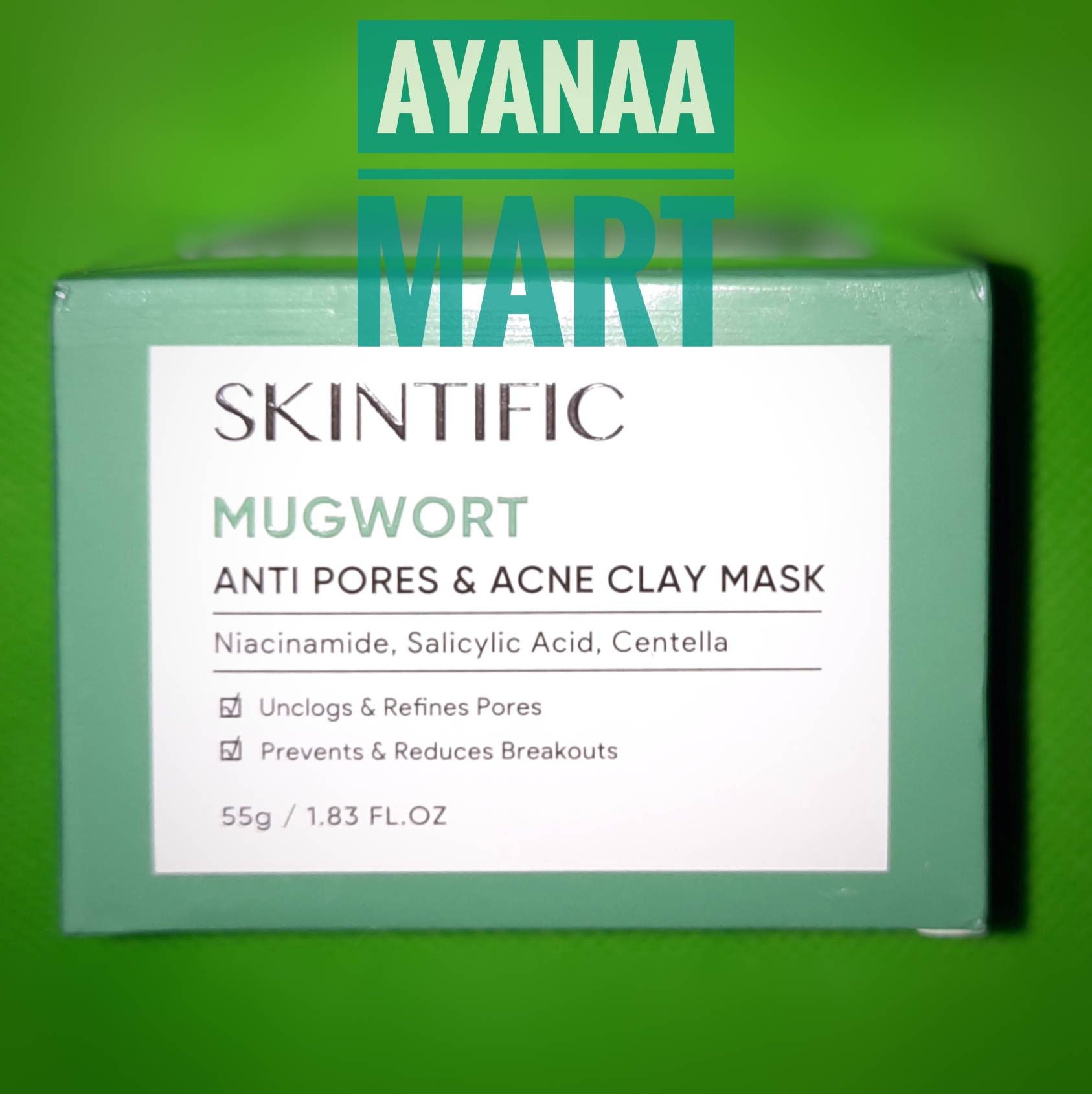 SKINTIFIC Alaska Volcano Clay Mask / Mugwort Mask Anti Pores & Acne ...