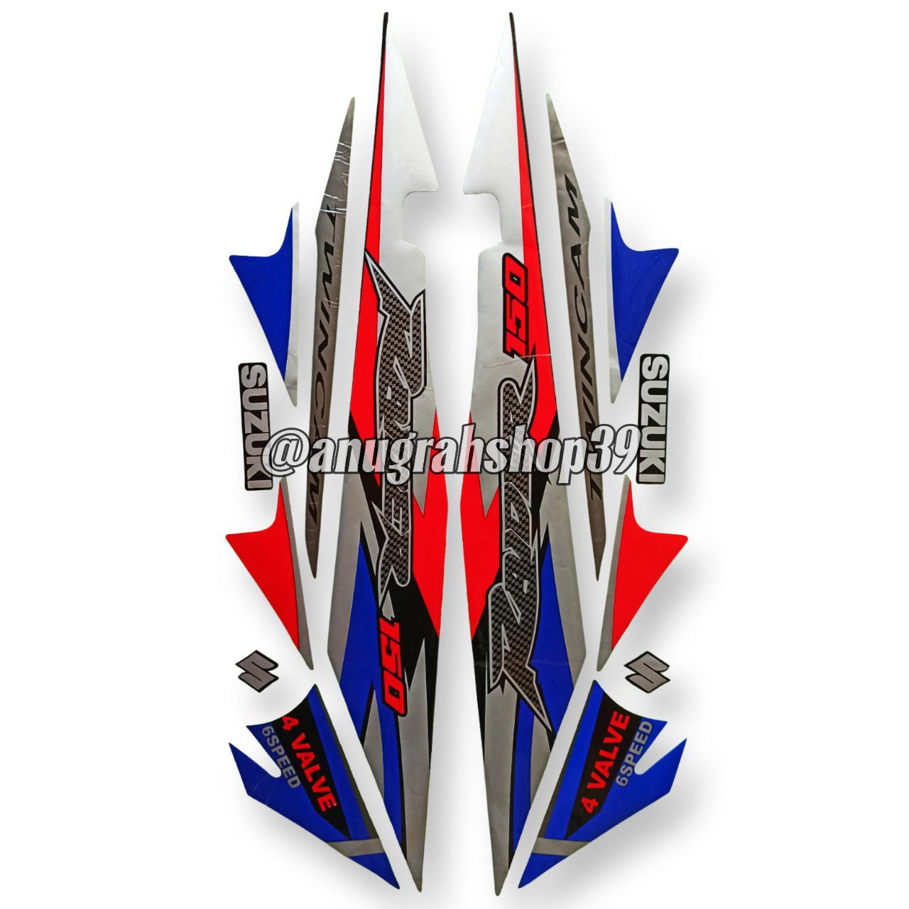STRIPING SUZUKI SATRIA FU 2006 RAIDER SILVER BIRU, LIS STIKER MOTOR ...