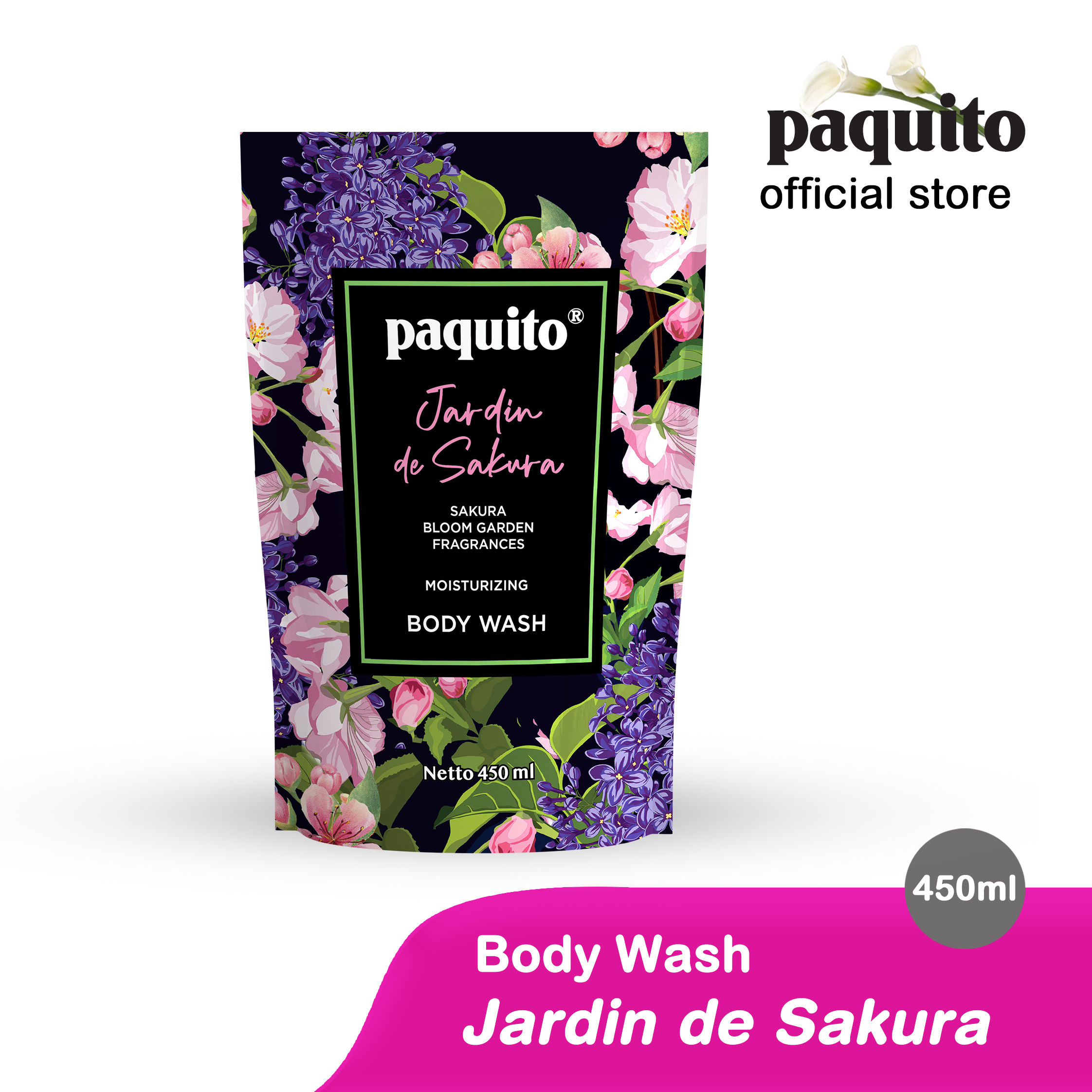 Paquito Jardin de Sakura Body Wash Sabun Cair - Refill 450 mL | Lazada ...