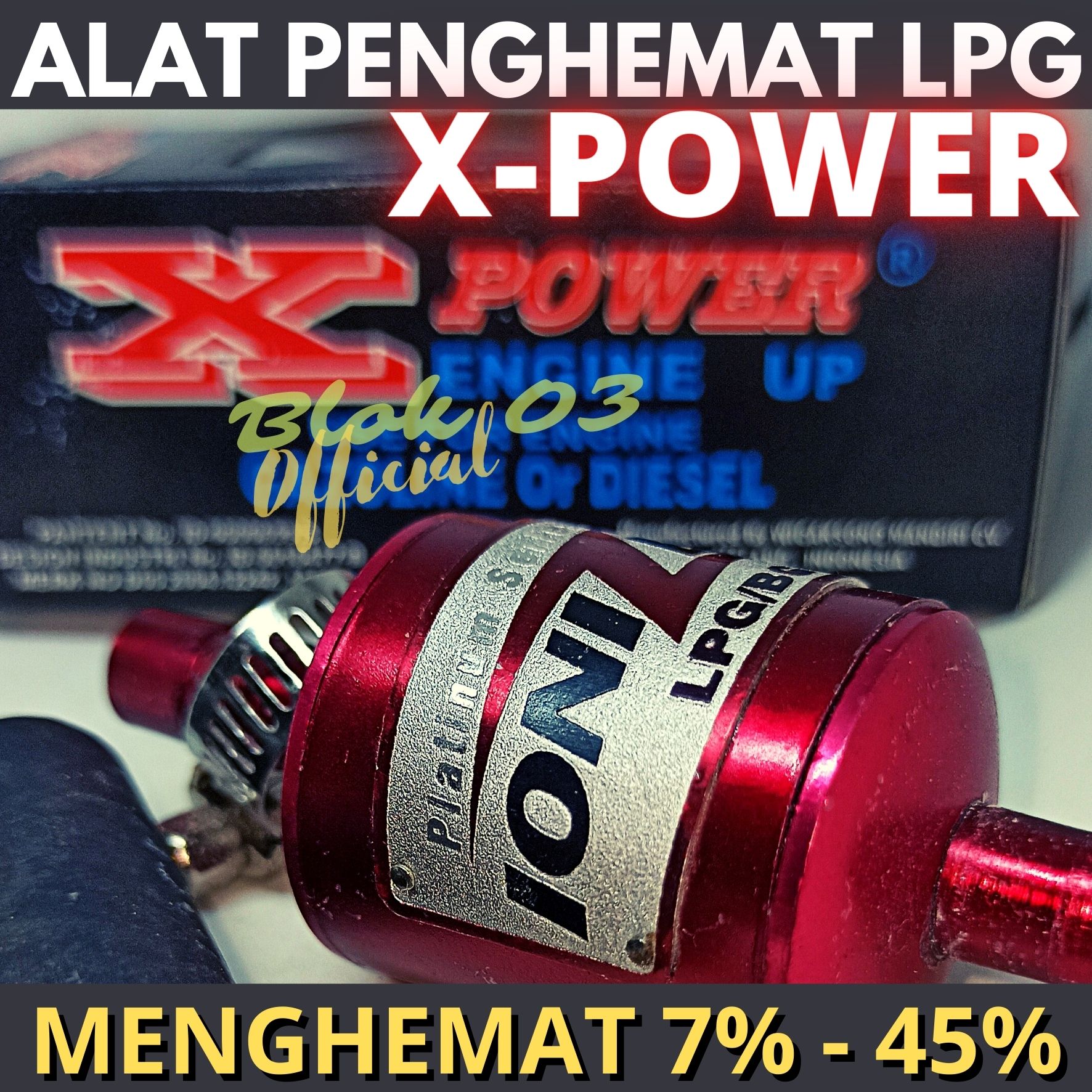 Alat Penghemat Bahan Bakar Gas Kompor Blue Gas Tabung Elpiji LPG Hasil ...