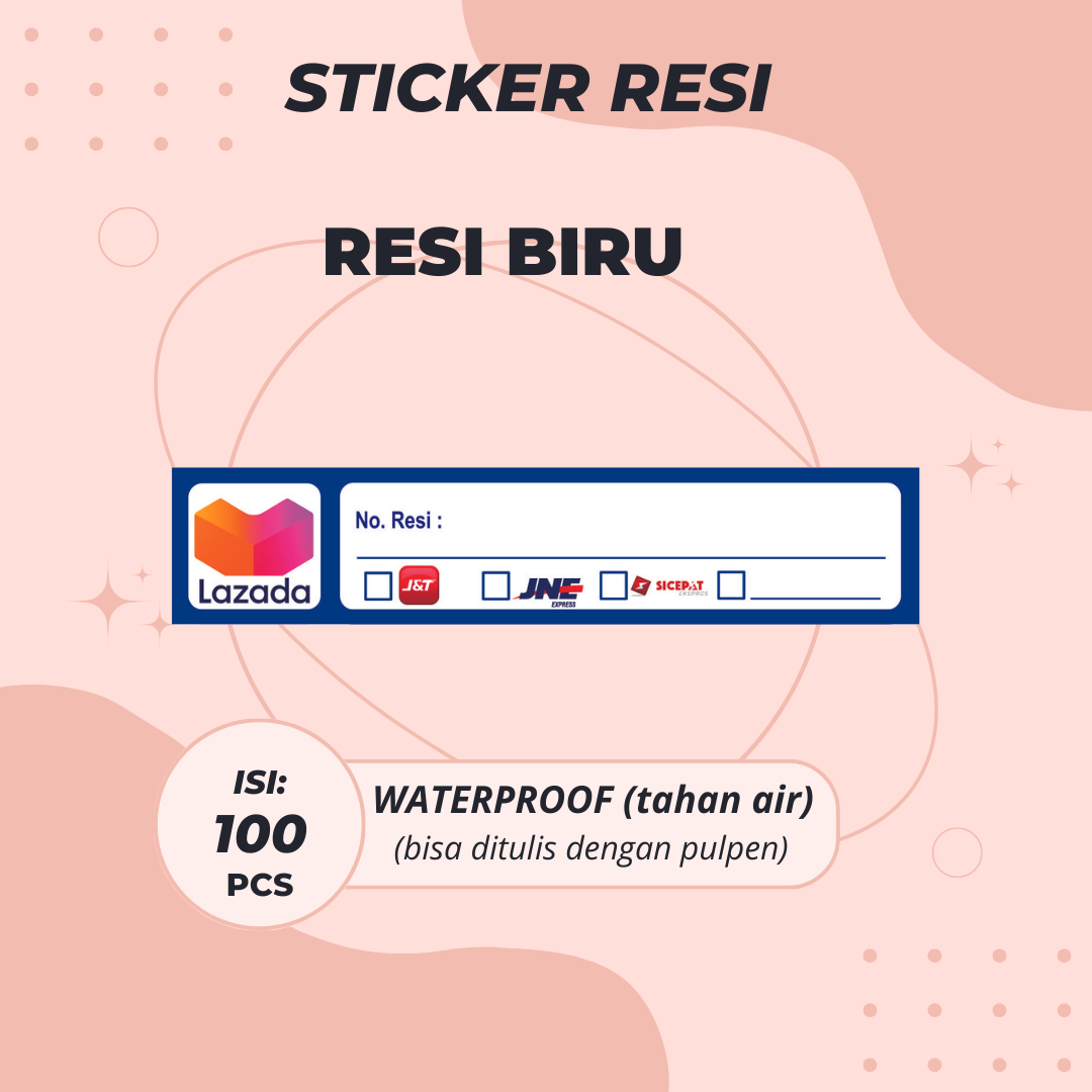 (ISI 100PCS) Stiker pengiriman / Stiker label pengiriman / Stiker Resi ...