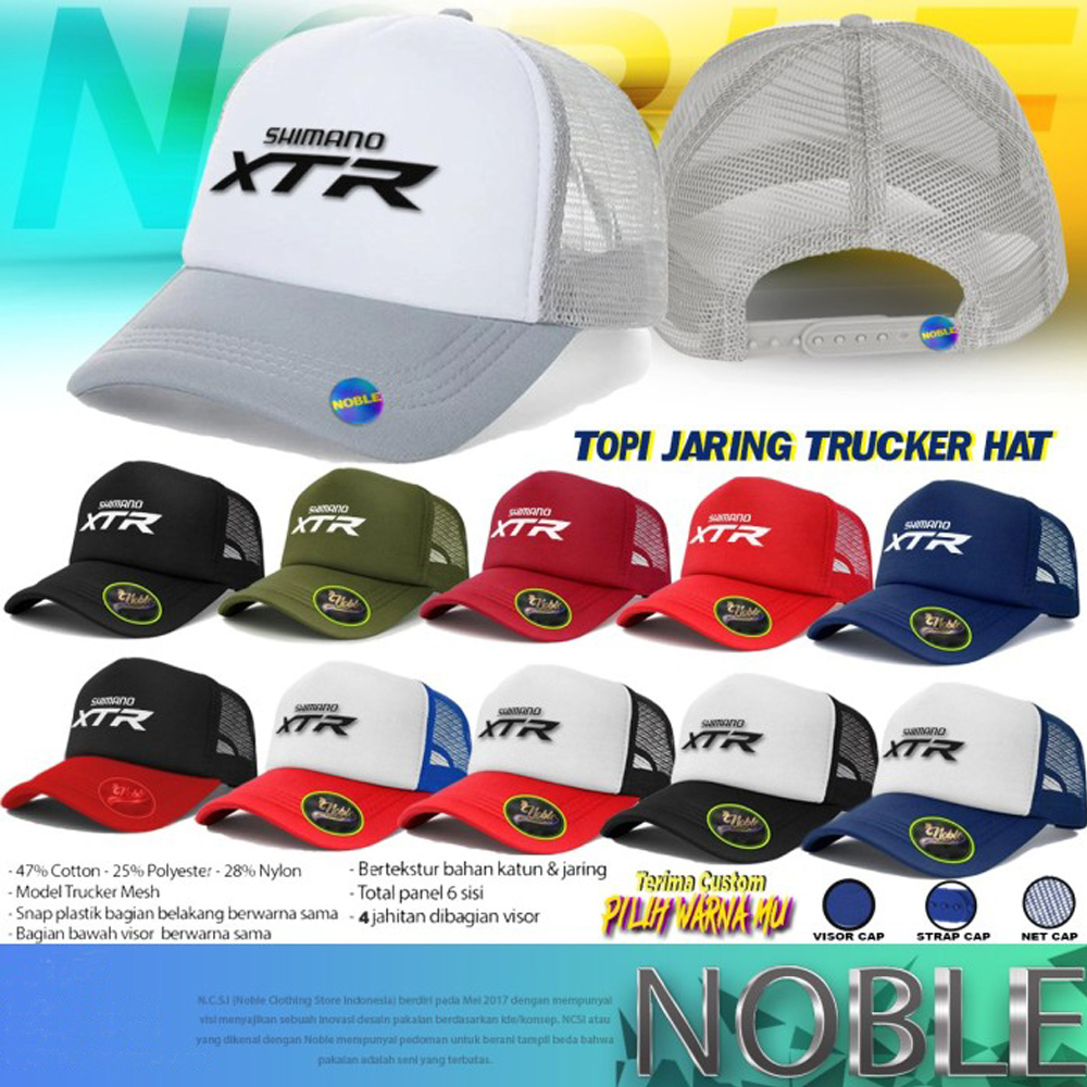 Noble Clothing Topi Trucker - SHIMANO XTR - Multi Warna | Lazada Indonesia