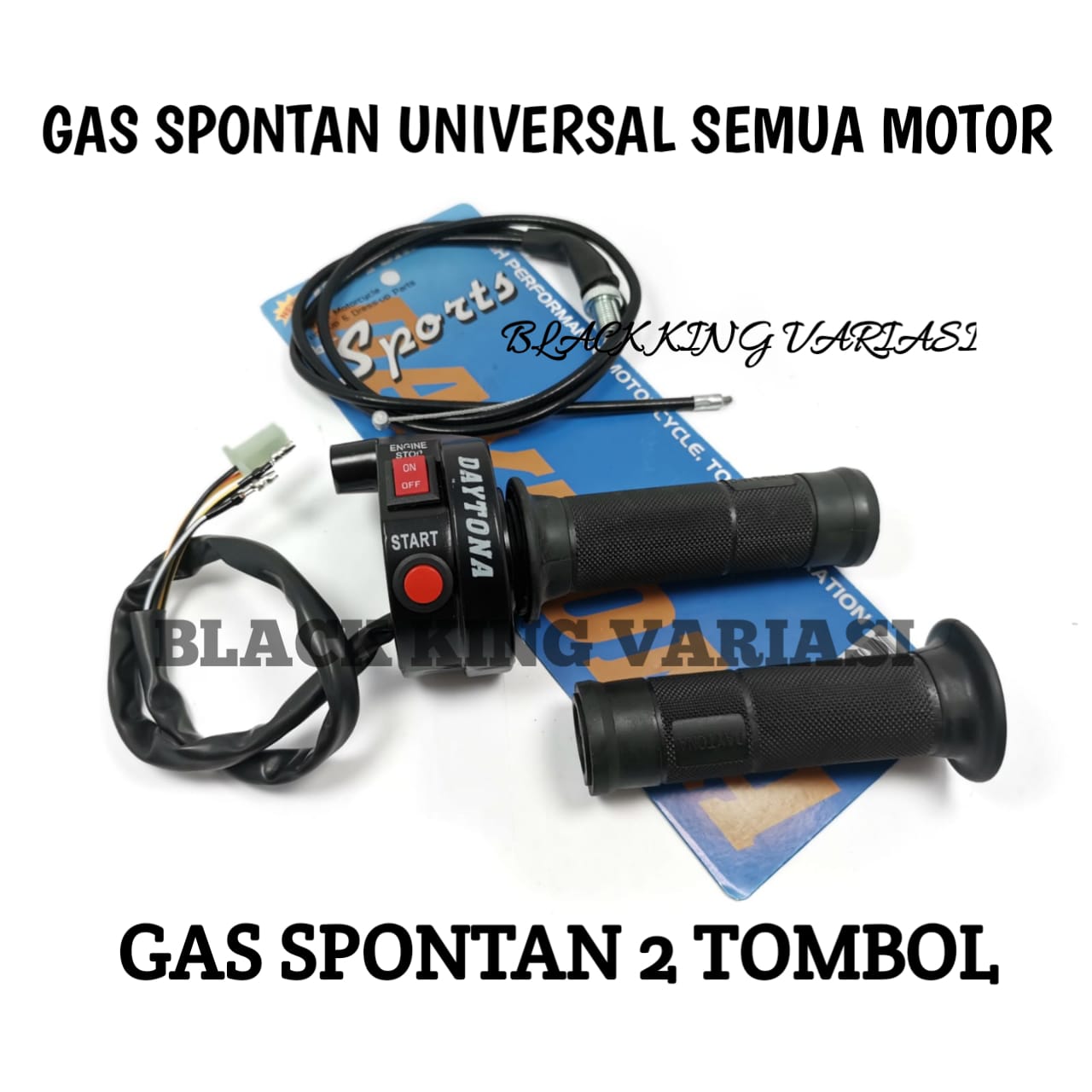 Gas Spontan 2 Tombol On Off Stater Gas Spontan 1 Kabel Universal Gas Kontan Plus Grip Karbon ...