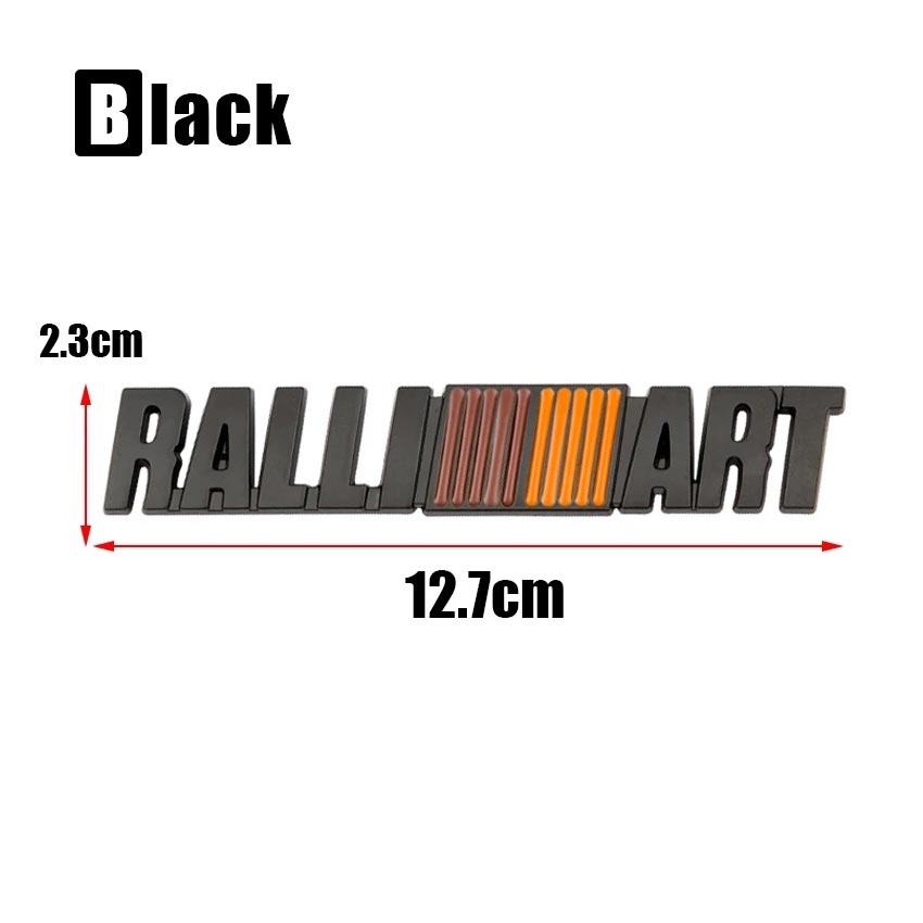 3D Emblem Ralliart Mitsubishi Logo 3D Stiker Ralliart Stiker Sticker ...