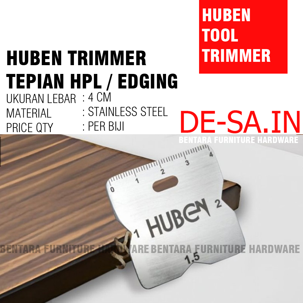 HUBEN TRIMMER PLAT - ALAT POTONG PEMOTONG TEPIAN HPL / PVC EDGING ...