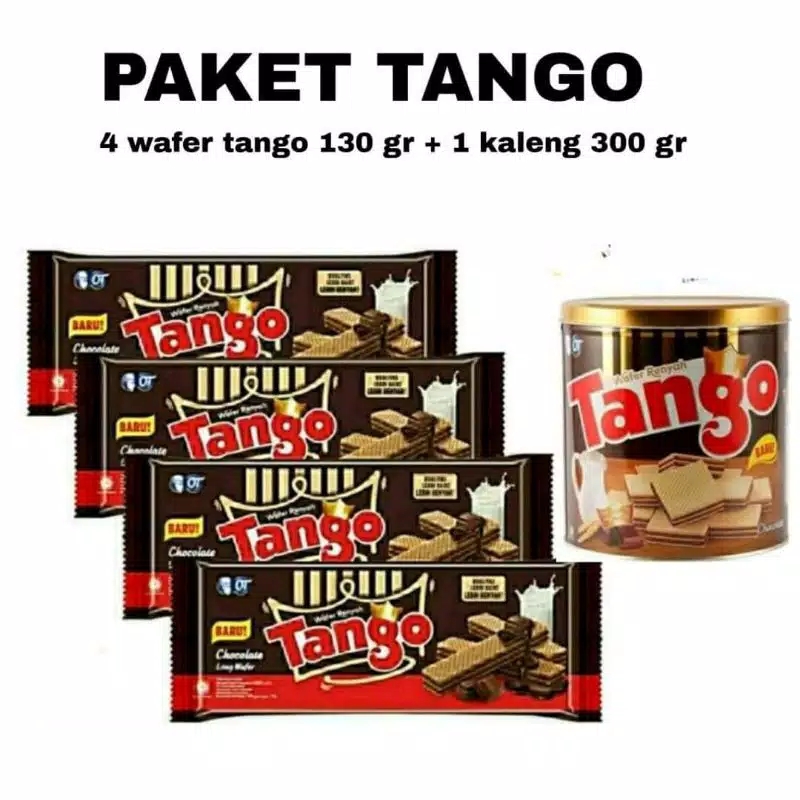 PAKETAN WAFER TANGGO MURAH ISI 1 KALENG +4 BUNGKUS PLASTIK | Lazada ...