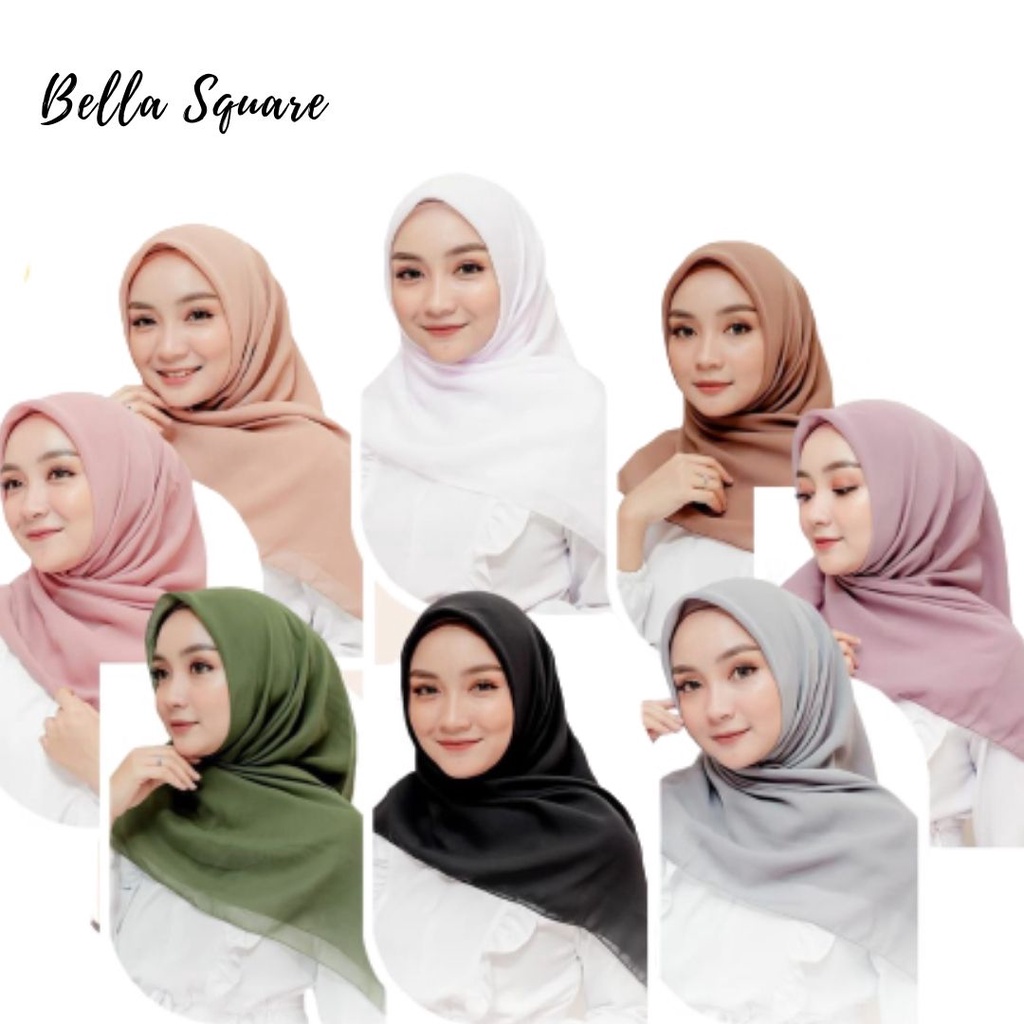 Segiempat Bella Square Daily Hijab Bella Square Jilbab Segiempat Lazada Indonesia