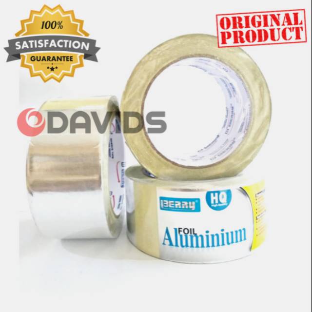 Lakban Aluminium Foil Anti Panas Isolasi Alumunium Tape Solasi Lem ...