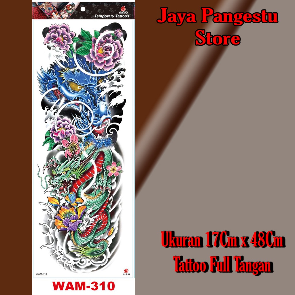 BELI 1 BONUS 1 Tatto Temporary Seri WAM Tato Fullarm Full Tangan Motif ...