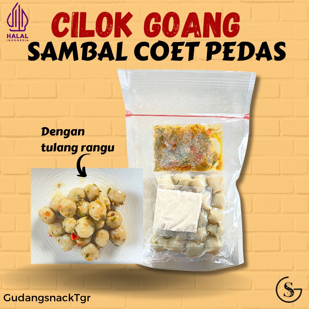 Cimol Goang Pedas Sambal Coet Isi 20 Pcs Makanan Instan Asin Food ...