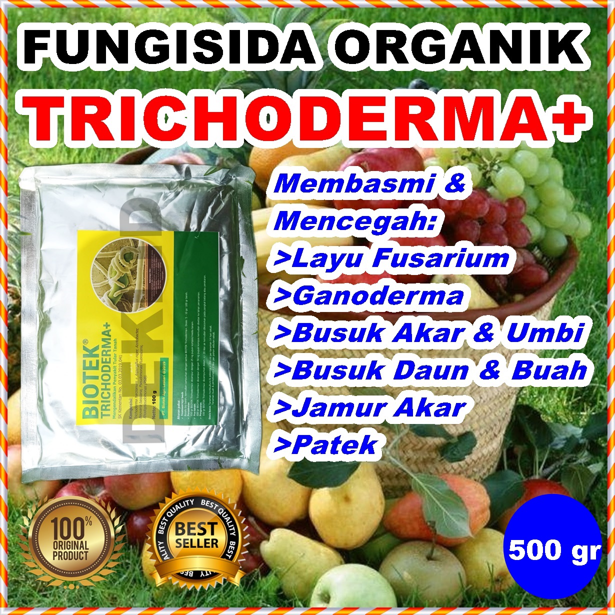 Trichoderma Biotek 500 Gram Bio Fungisida Organik Tricoderma Pupuk ... Trichoderma Biotek 500 Gram Bio Fungisida Organik Tricoderma Pupuk ...