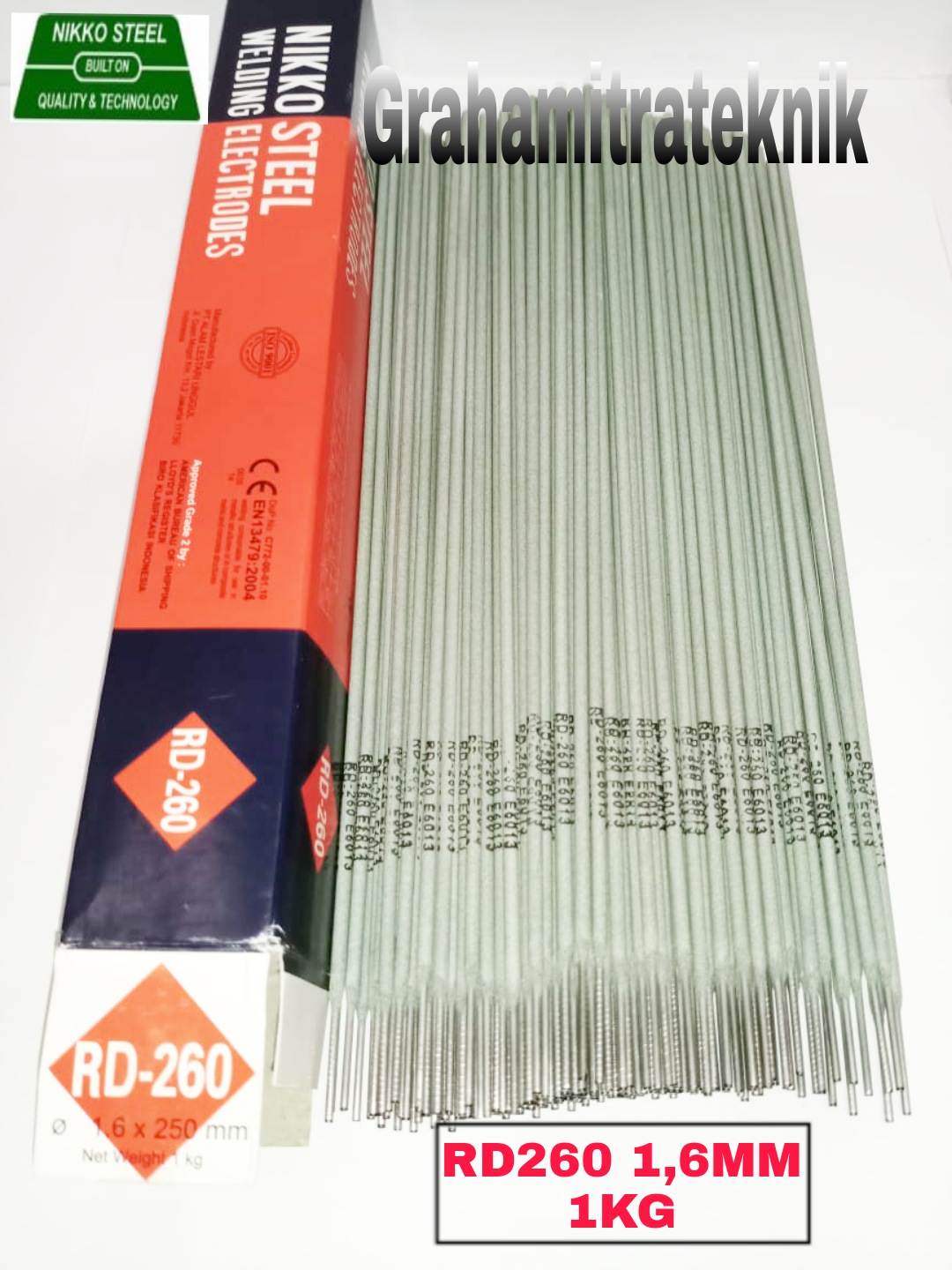 Kawat las 1,6mm RD260 Nikko steel kemasan original 1 kg BISA COD | Lazada Indonesia