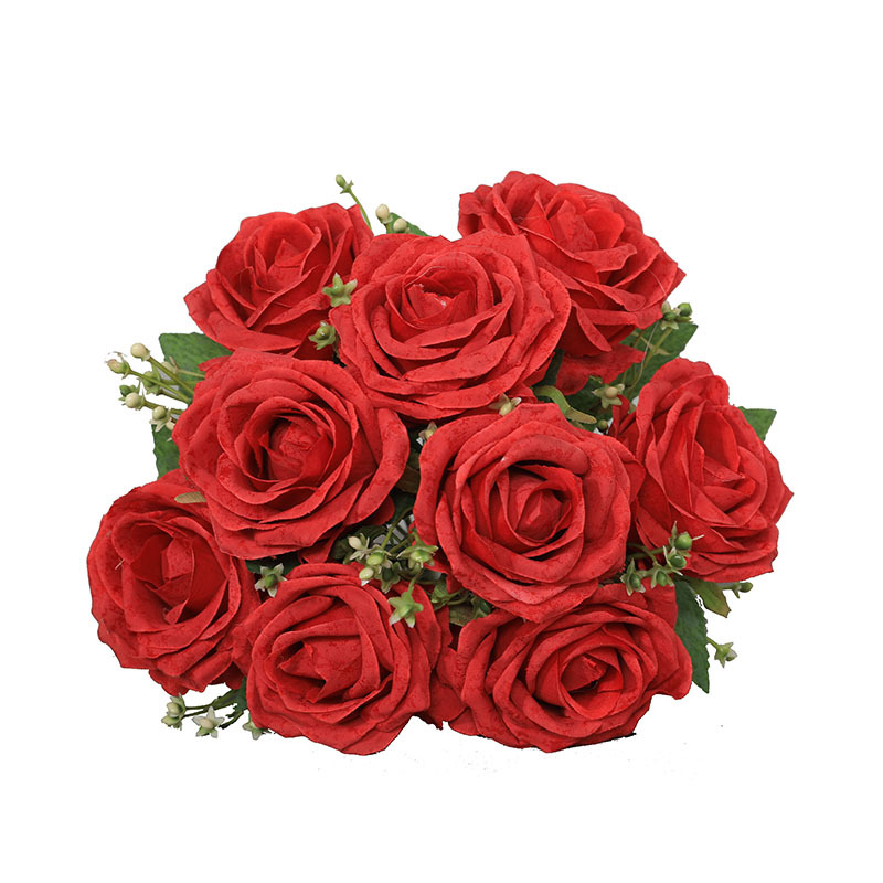 (9 mawar) bunga mawar artificial 9 kuntum - model 1 | Lazada Indonesia