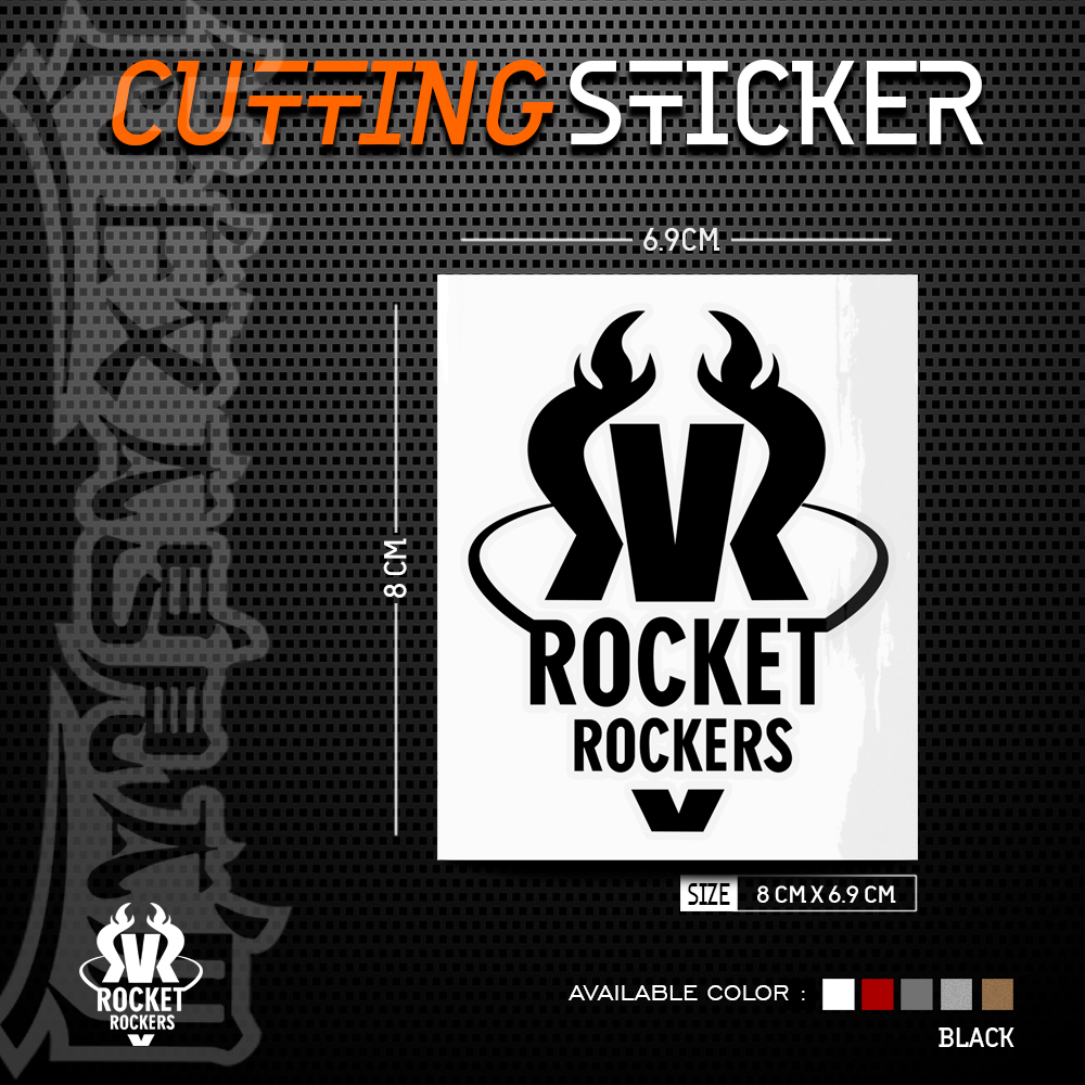 Cutting Sticker Rocket Rockers Logo Band | Stiker Cutting Rocket ...