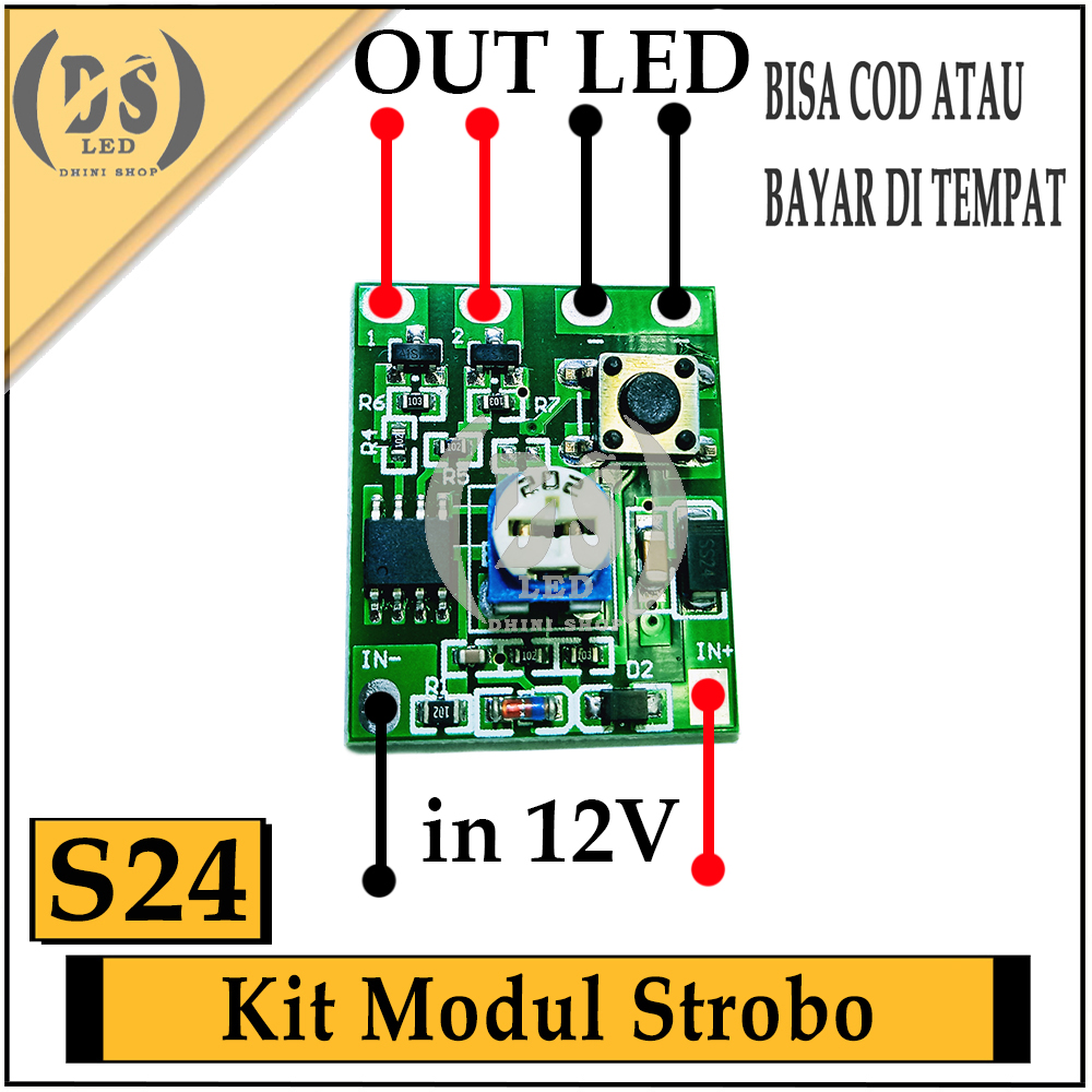 Kit Modul Strobo 6 Mode Otomatis/Manual - Kit Modul S24 | Lazada Indonesia