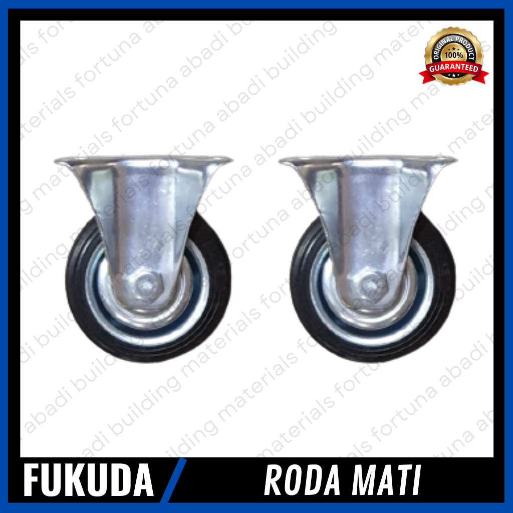 Roda Mati Merk Fukuda Ukuran #3" inch #4" inch #5" inch #6" inch Roda ...
