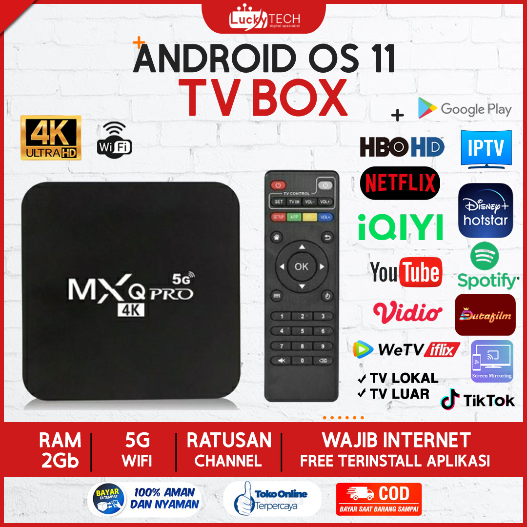 FREE APLIKASI Smart Android Box MXQ Pro 4K 5G Gratis Channel Premium ...