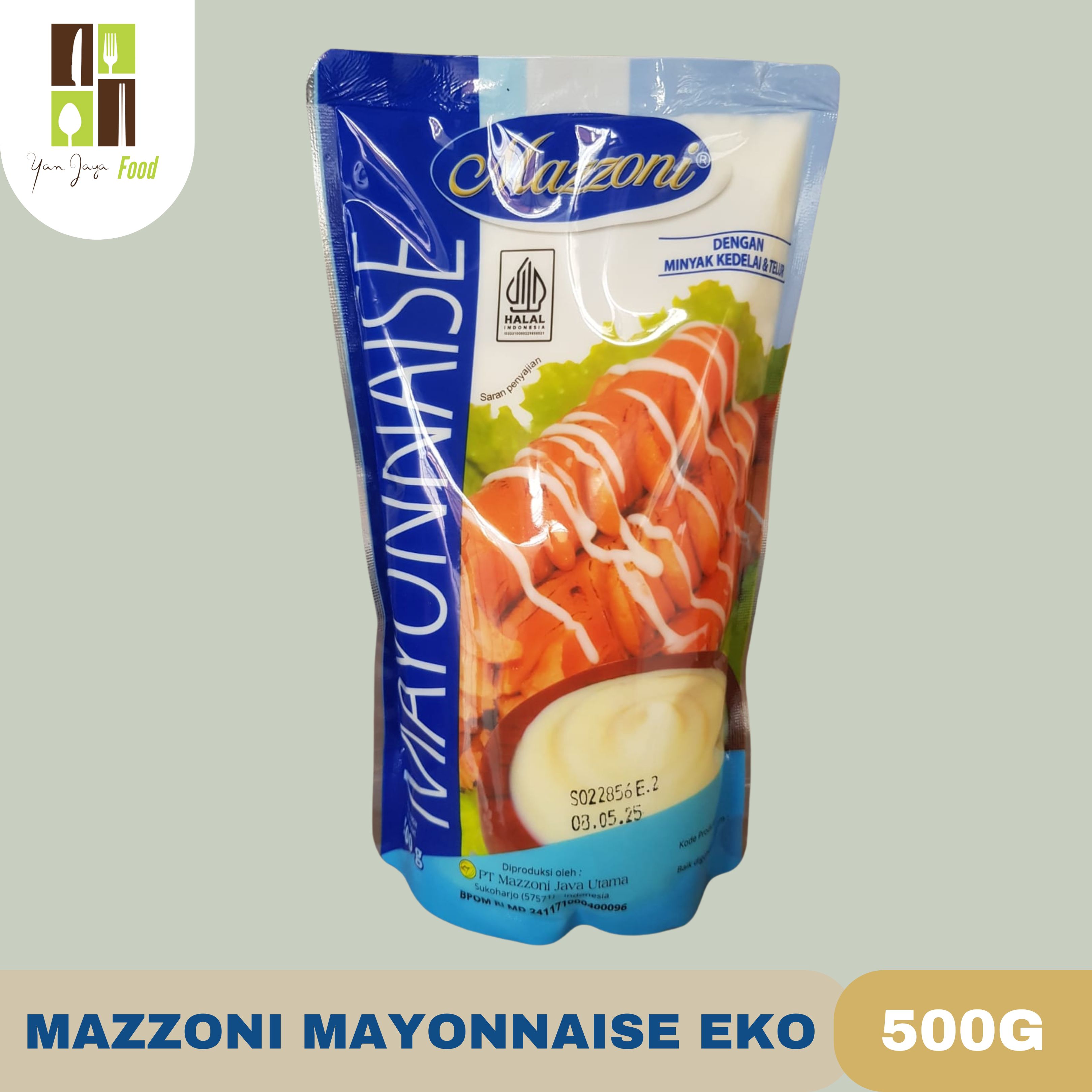 Mazzoni Mayonnaise / Mayonaise / Mayo / Mayonais Ekonomis 500G | Lazada ...
