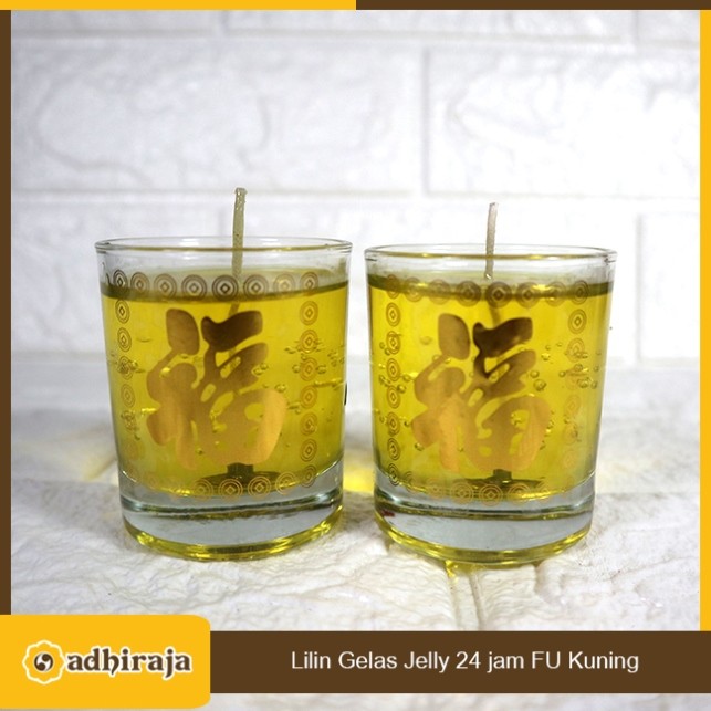 Lilin Jelly Gelas Kuning Puja Sembahyang FU 24 Jam | Lazada Indonesia