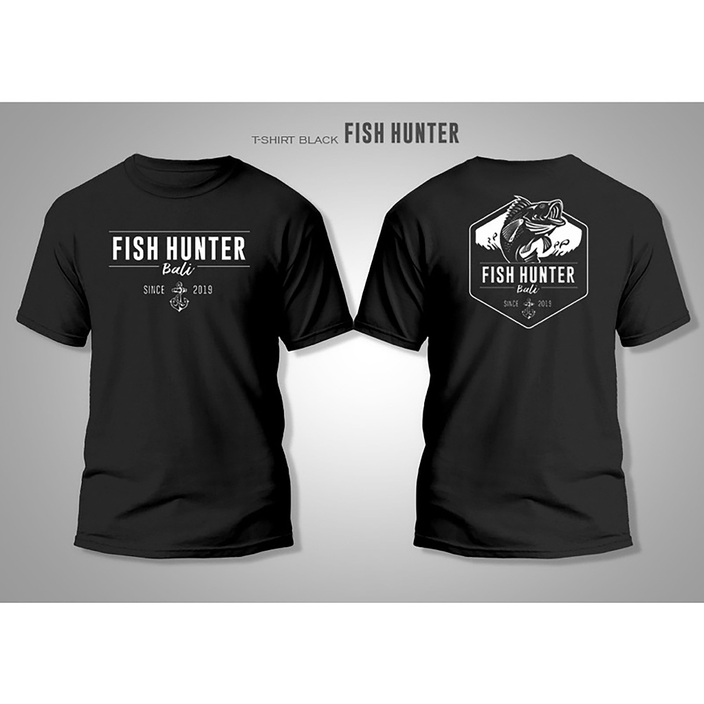 Baju Kaos Mafia Fish Hunter Premium Free Sticker | Lazada Indonesia