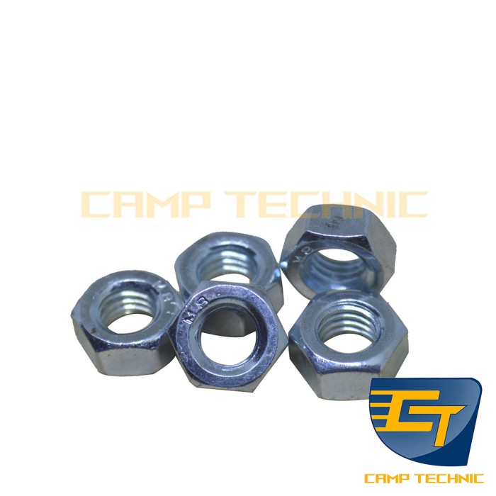 10 SET MUR BESI PUTIH GALVANIS PASANGAN BAUT GALVANIS VARIAN UKURAN M4 ...