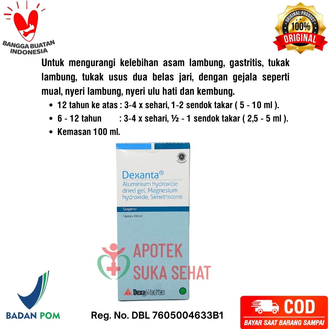 DEXANTA SIRUP 100 ML OBAT MAAG | Lazada Indonesia