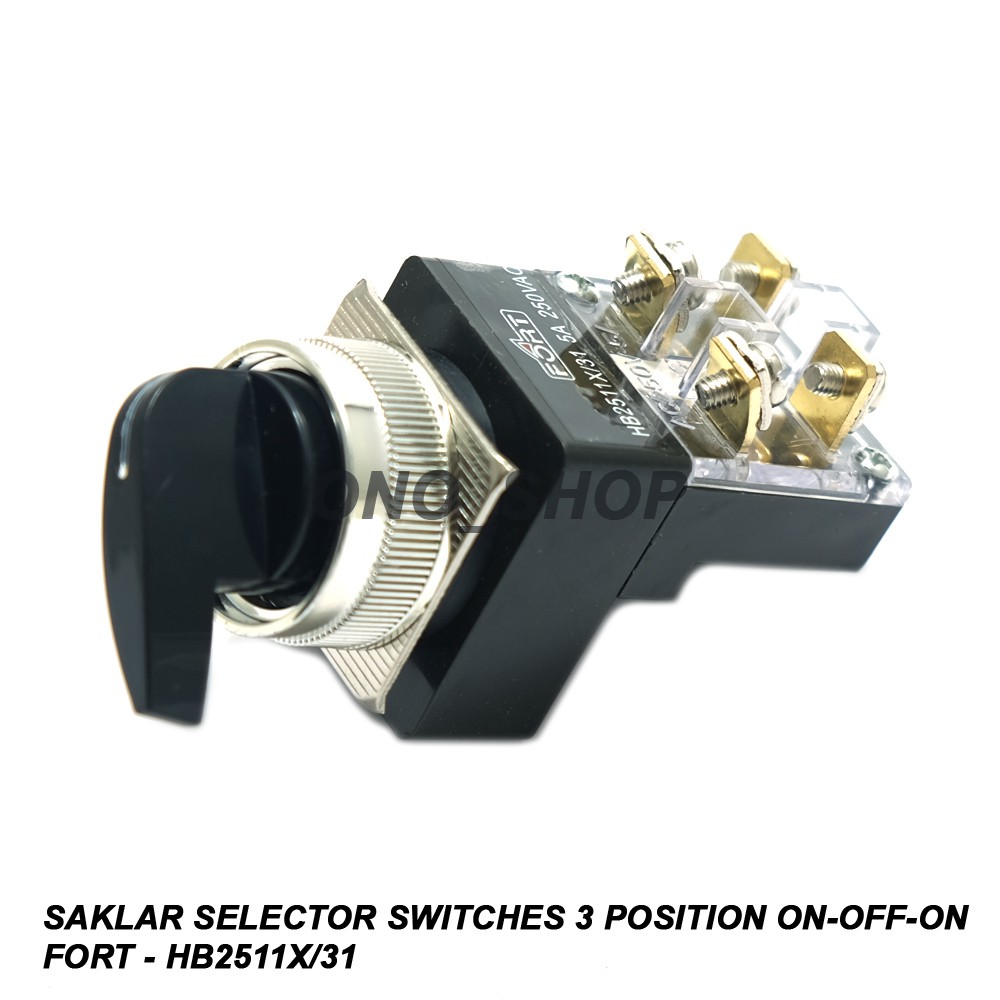 Saklar Selector Switches 3 Position On-Off-On Fort - HB2511X/31 ...