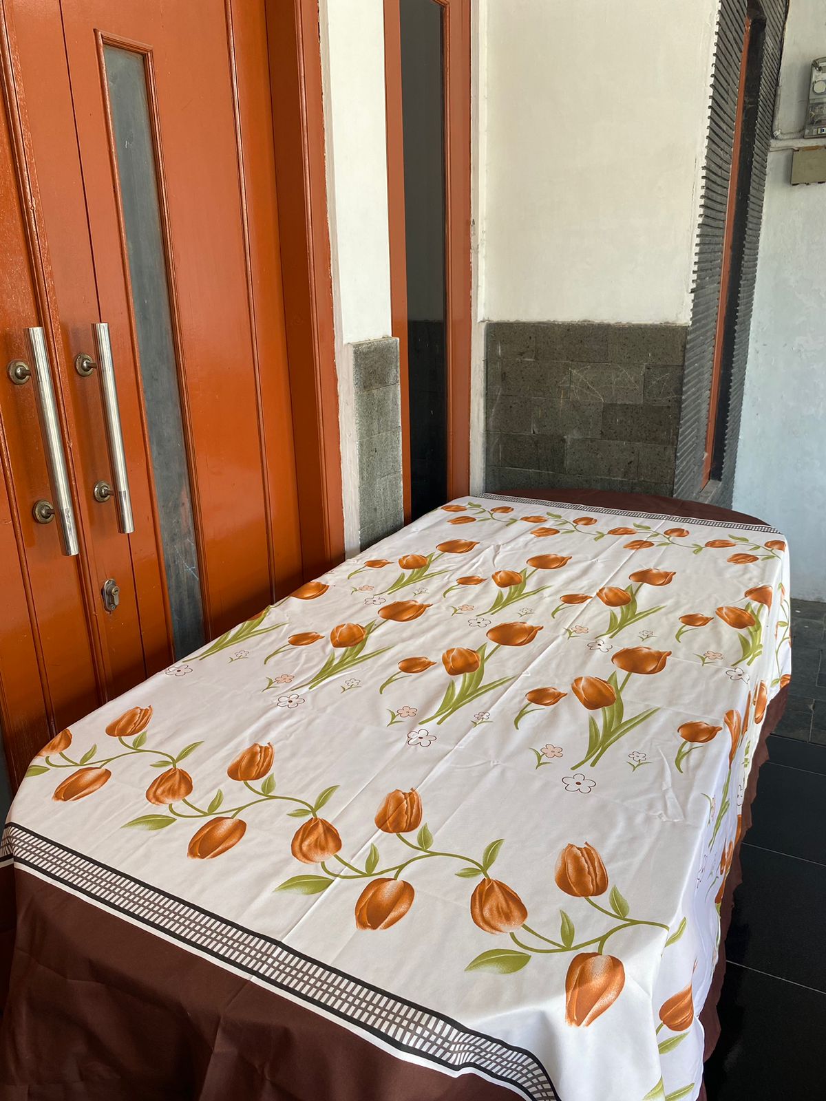 TAPLAK MEJA OVAL HOMEMADE TIPE MEJA OVAL 140X200 BISA COD SELURUH ...