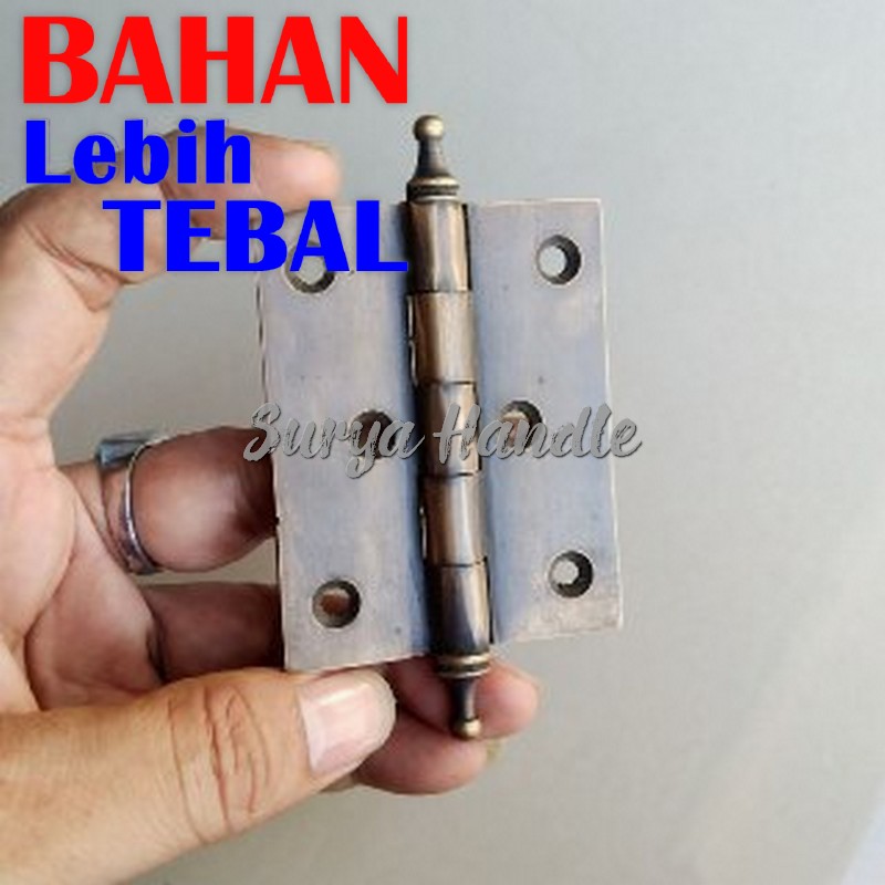 Engsel 3" Inch Engsel Pintu Jendela Antik Kuningan | Lazada Indonesia