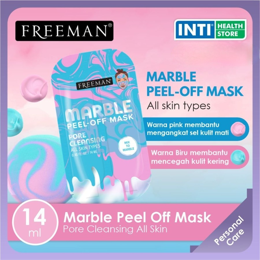 Freeman| Marble Peel Off Mask 14ml Sachet | Pore Cleansing All Skin ...
